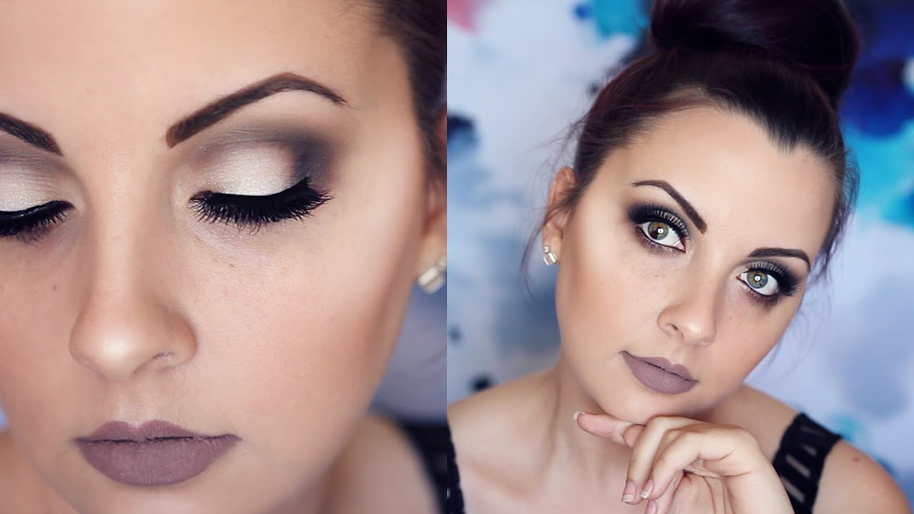 Greyscale Makeup Tutorial ⬛ ⬜ Grey, Black & Taupe - YouTube
