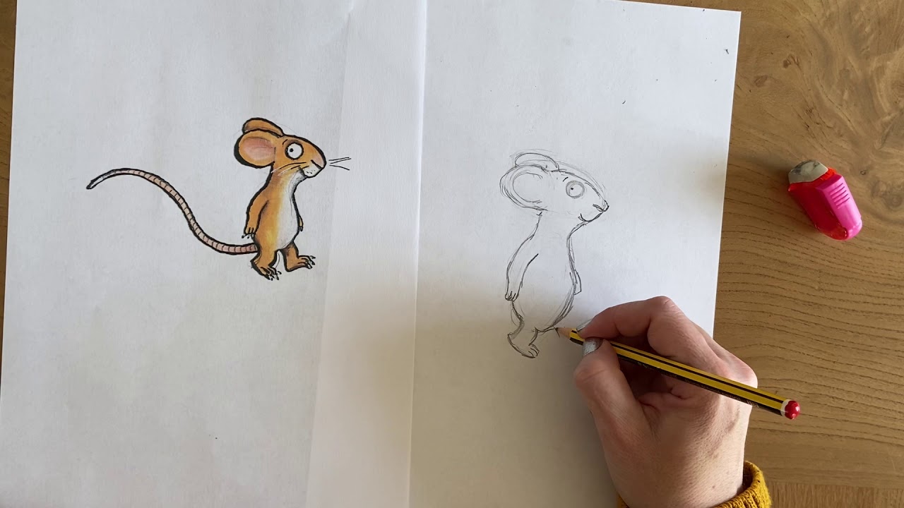 Gruffalo Mouse Drawing Challege - YouTube