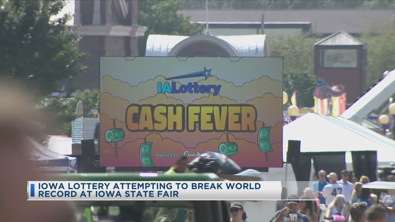 Iowa Lottery Attempting To Break World Record At Iowa State Fair - YouTube