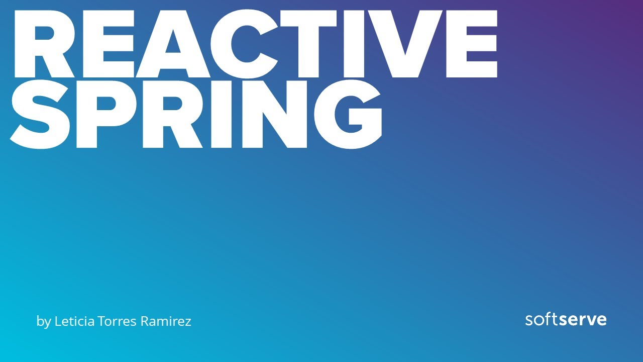 Reactive Spring by Leticia Torres Ramírez - YouTube