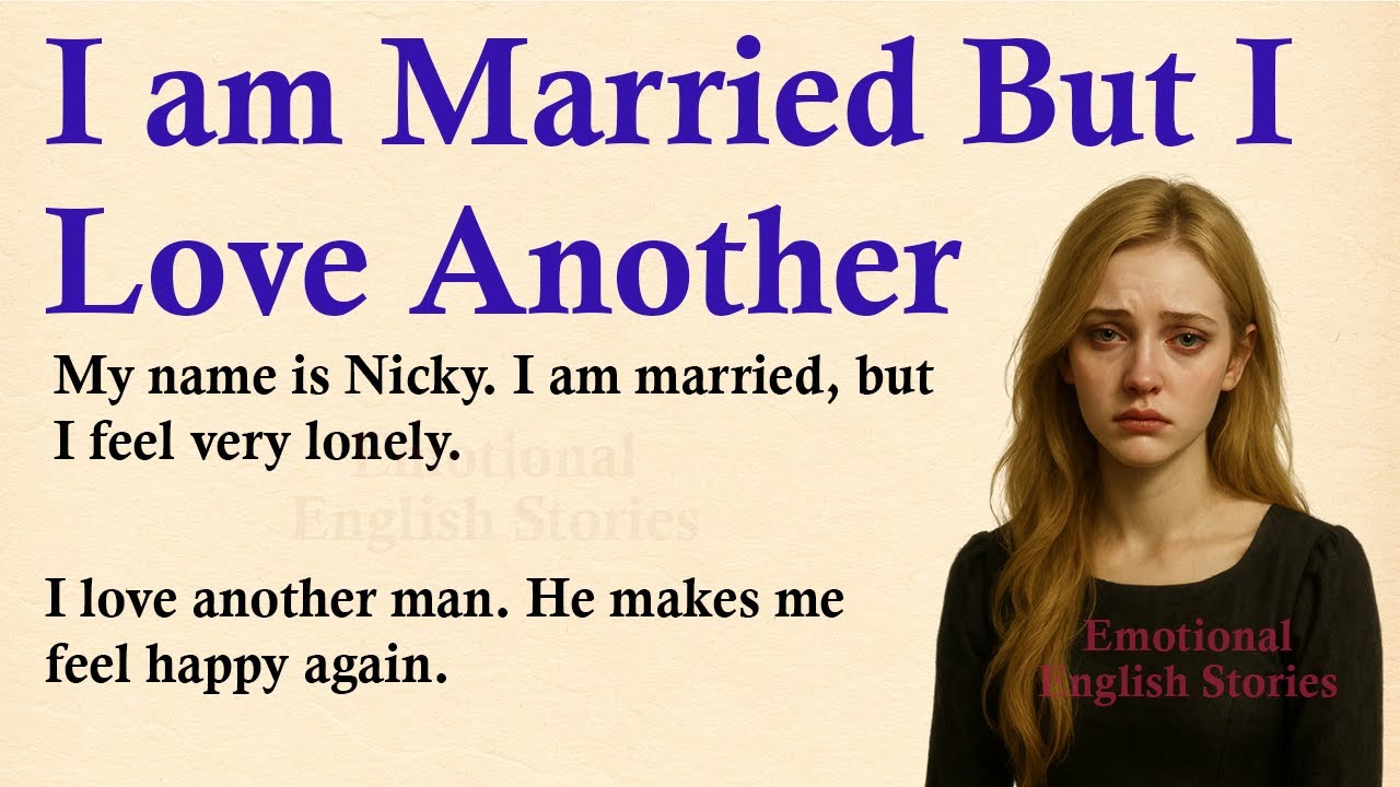 I am Married But In Love With Someone Else Emotional English Story (A1 ...