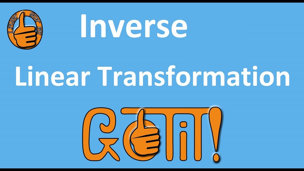 Inverse Linear Transformation #13 - YouTube