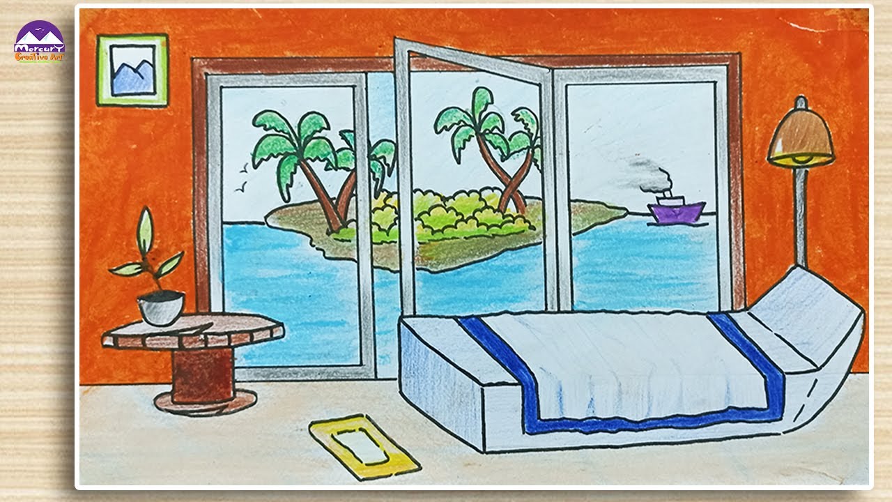 The best view from our resort room drawing - YouTube