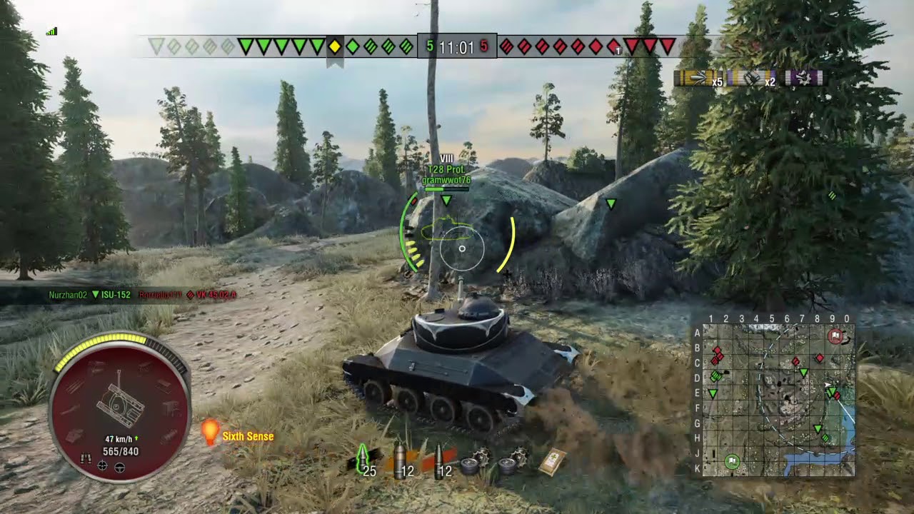 World of Tanks LYCAN 3.5 damage combined. - YouTube