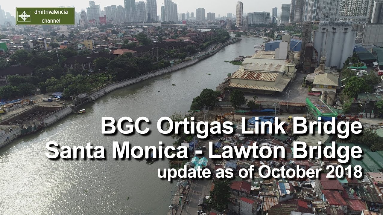 BGC - Ortigas Link Bridge update as of October 2018 - YouTube