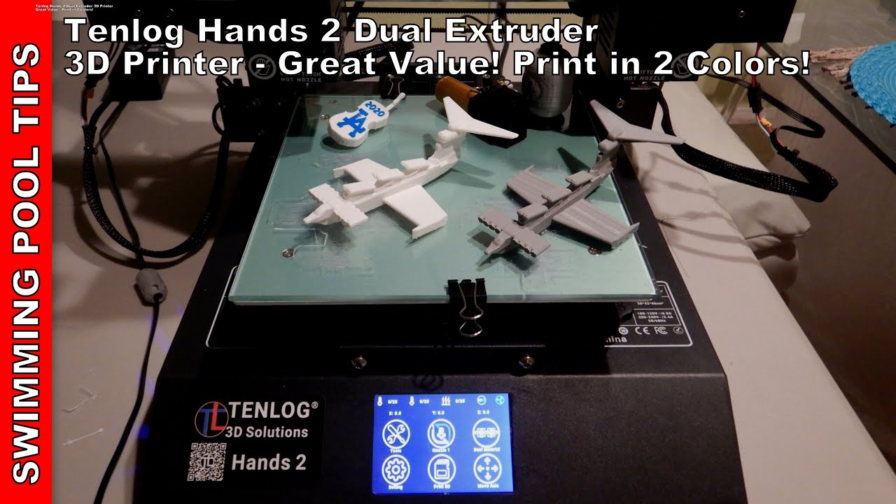 Tenlog Hands 2 Dual Independent Extruder 3D Printer: Dual Color Print ...