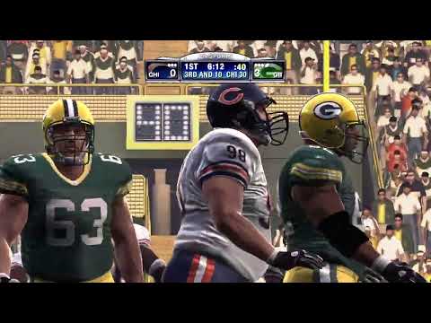 Madden NFL 09 Xbox 360 Gameplay - Chicago Bears vs Green Bay Packers