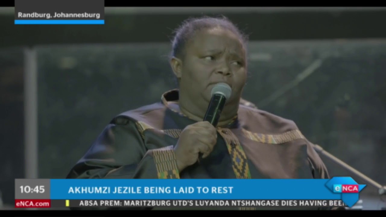 Hlengiwe Mhlaba pays tribute to Akhumzi Jezile - YouTube
