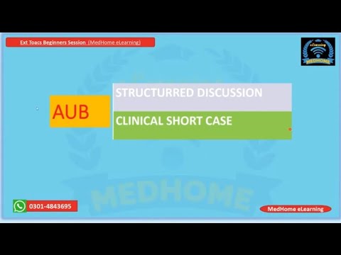 TOACS || How To Approach Abnormal Uterine Bleeding | History - YouTube