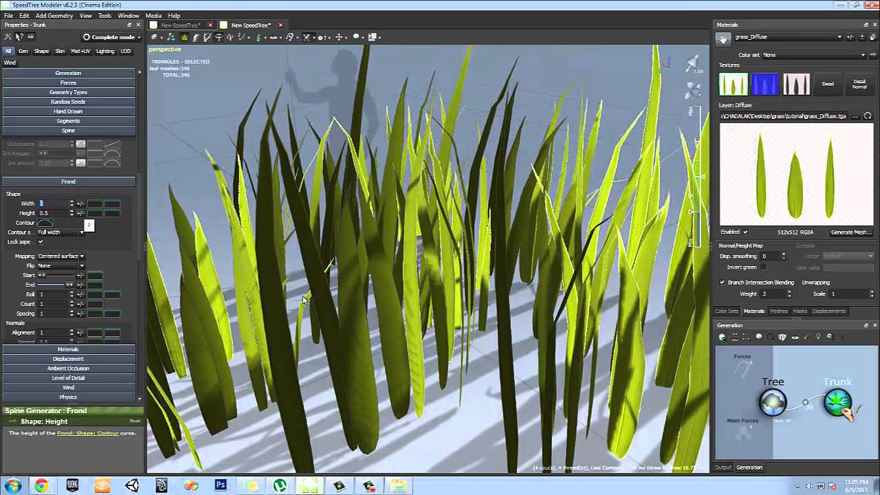 How to make Speedtree grass into UDK Part02 - YouTube