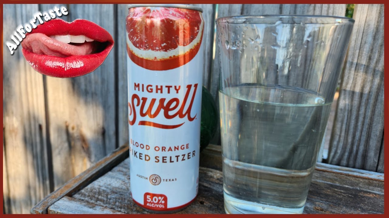 Review of Mighty Swell Hard Seltzer Blood Orange - YouTube