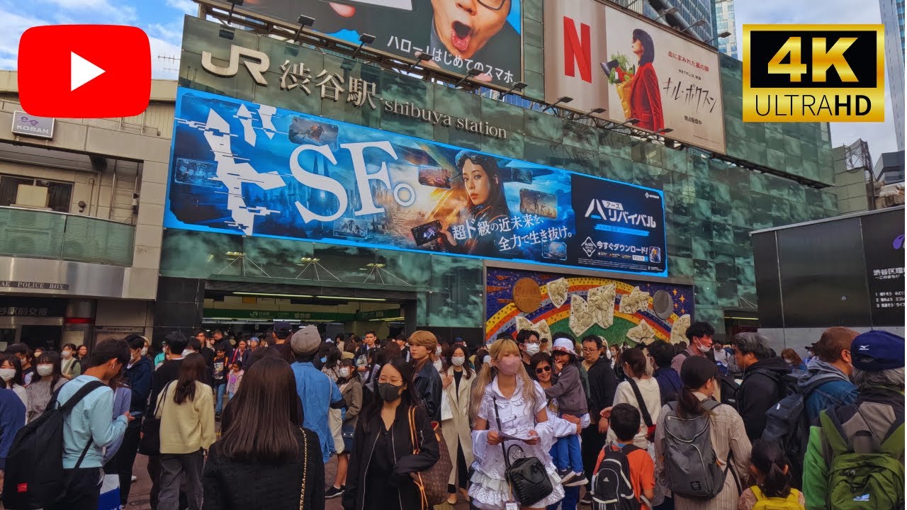 [4k] Tokyo Shibuya Walk - Shibuya In The Springtime (April 2023) - YouTube