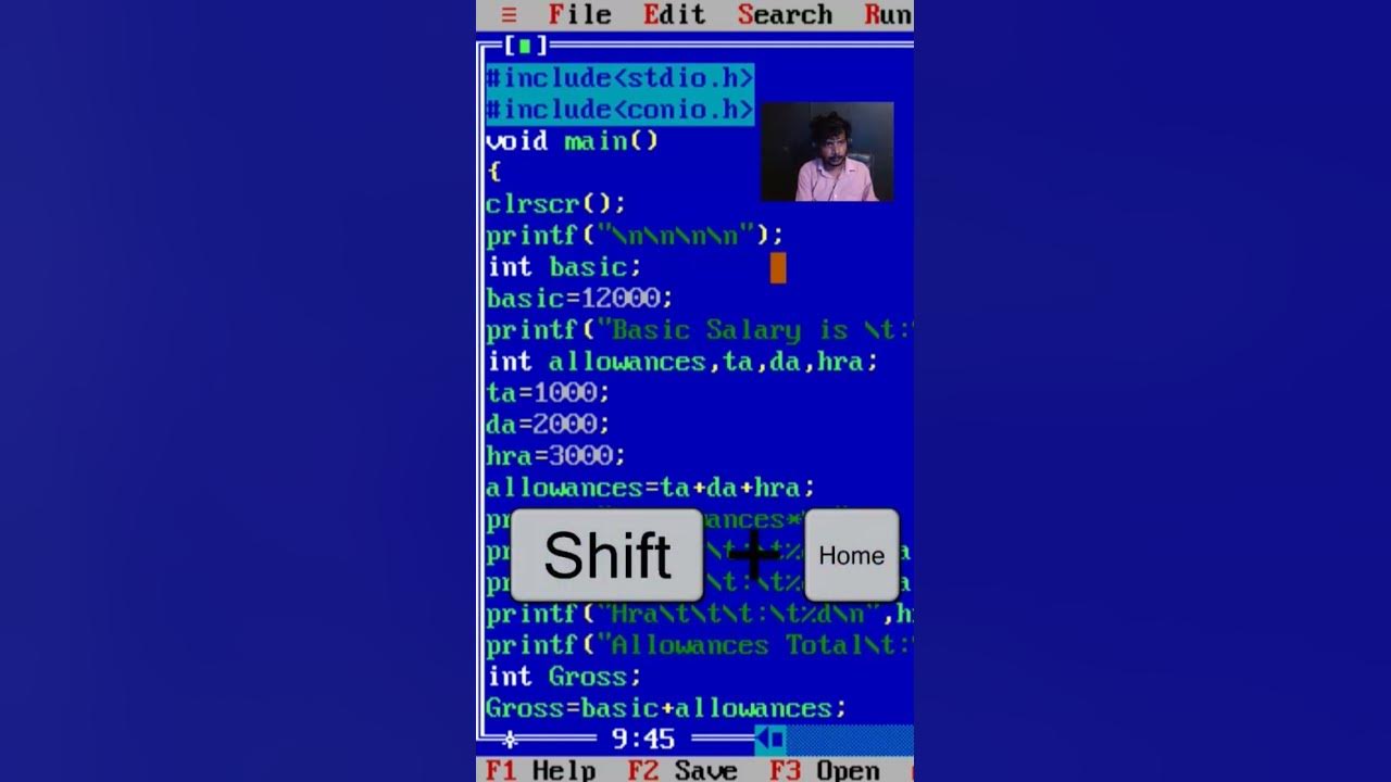 Hidden Shortcuts In Turbo C Telugututorials Telugu Clanguage Cprogramming C Youtube