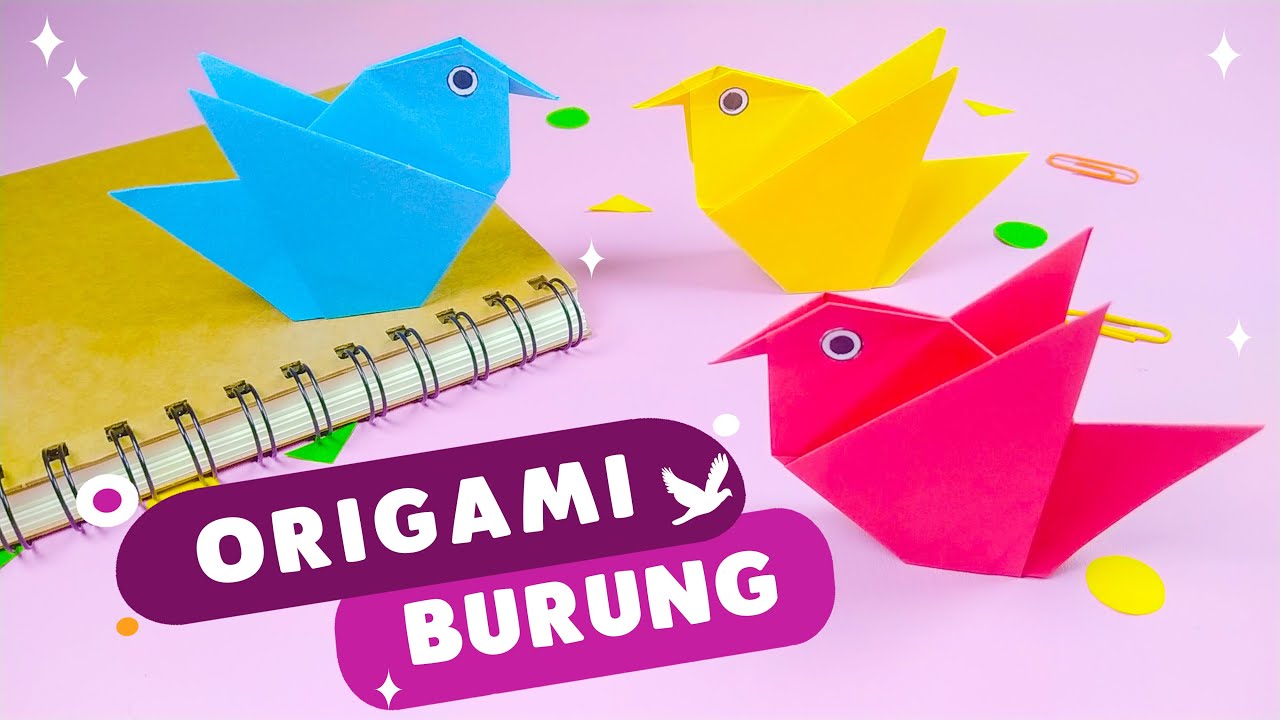 Origami Burung | Cara Membuat Origami Burung Mudah dan Simpel #1 - YouTube