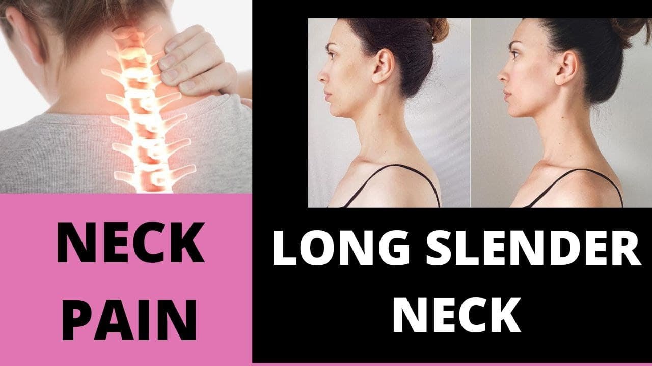 How To Get A LONGER NECK - Stretches For Good Posture & NECK PAIN - YouTube