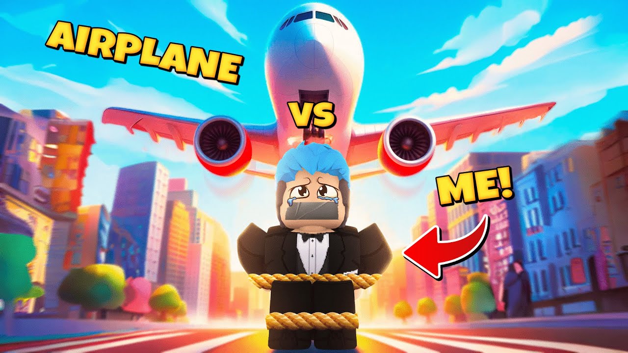 Pain Simulator | ROBLOX | I TRIED GETTING HIT BY AN AIRPLANE! - YouTube
