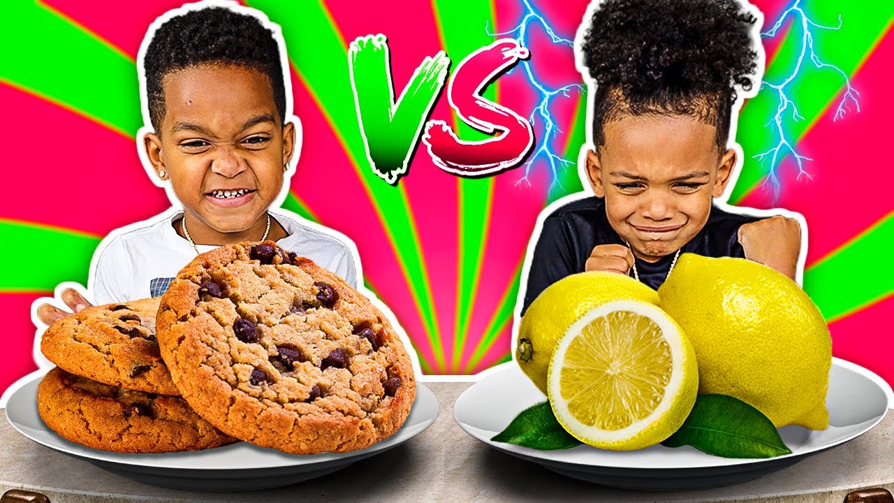 SOUR VS SWEET FOOD CHALLENGE WITH THE PRINCE FAMILY!! - YouTube