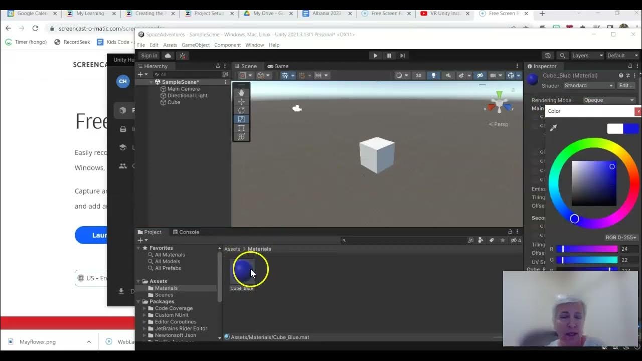 VR Unity Create a simple scene - YouTube