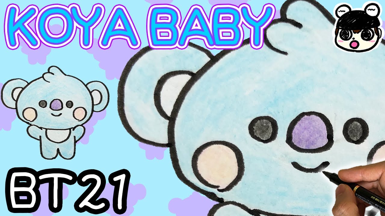 【BT21 BABY】How to draw KOYA BABY | step by step - YouTube