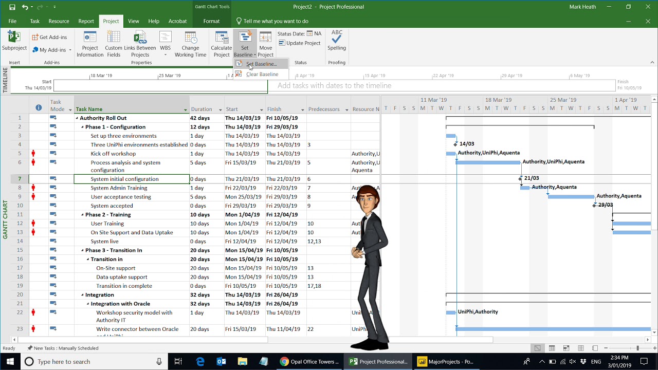 Import Milestones From MS Project - YouTube