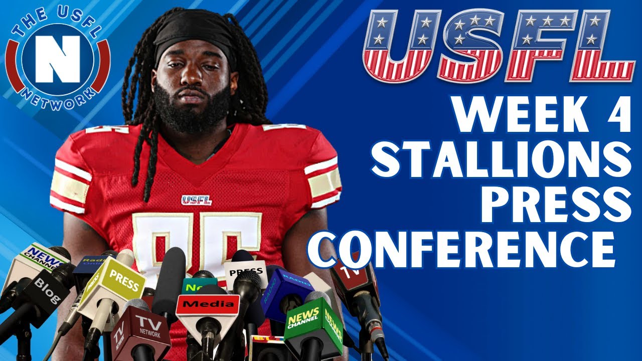 USFL Stallions Week 4 Post Game Press Conference After Win Against ...