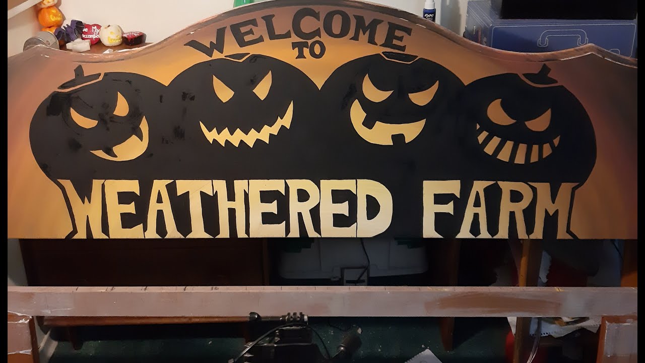 Spooky Farm Sign 🎃🌾 - YouTube