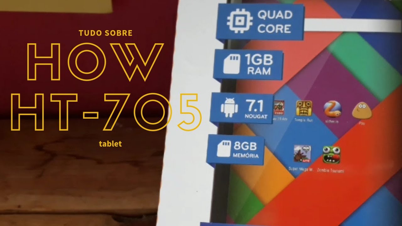 TUDO SOBRE O TABLET HOW HT - 705 / Tudo sem blábláblá - YouTube