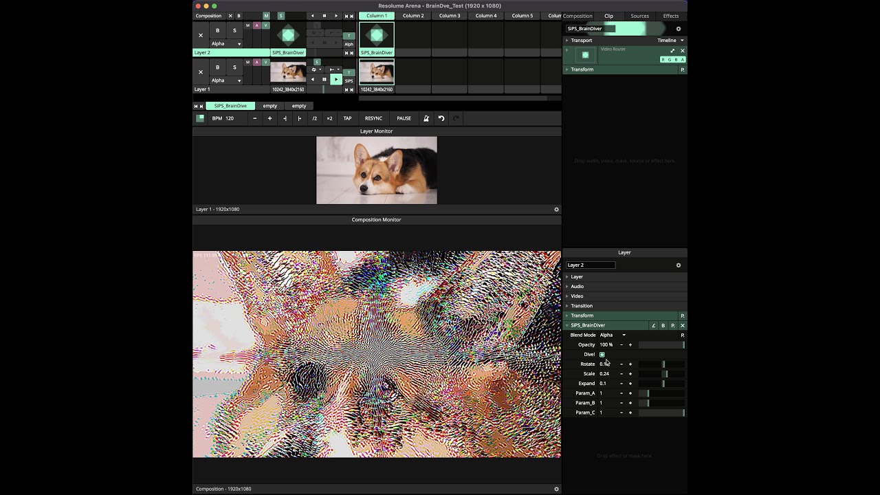[Resolume plugin] Brain Diver (made with Wire) *Patch Not for Sharing - YouTube