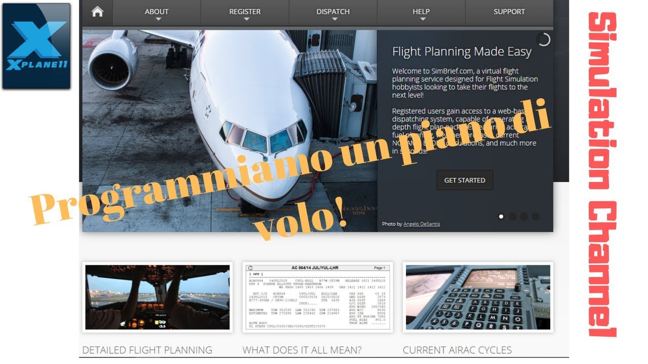XPLANE 11 TUTORIAL #1 PROGRAMMARE UNA ROTTA CON SIMBRIEF IMPARIAMO A VOLARE CON IL BOEING 737 ...