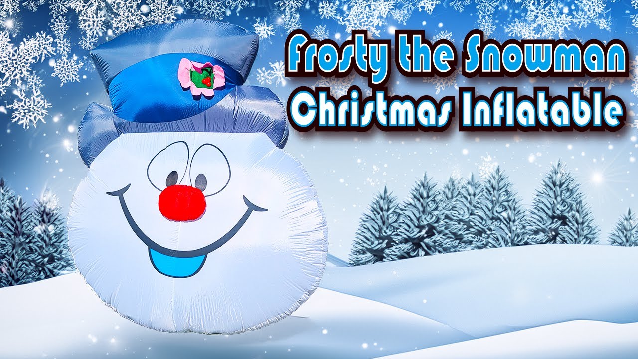 Frosty The Snowman Head Christmas Inflatable - YouTube