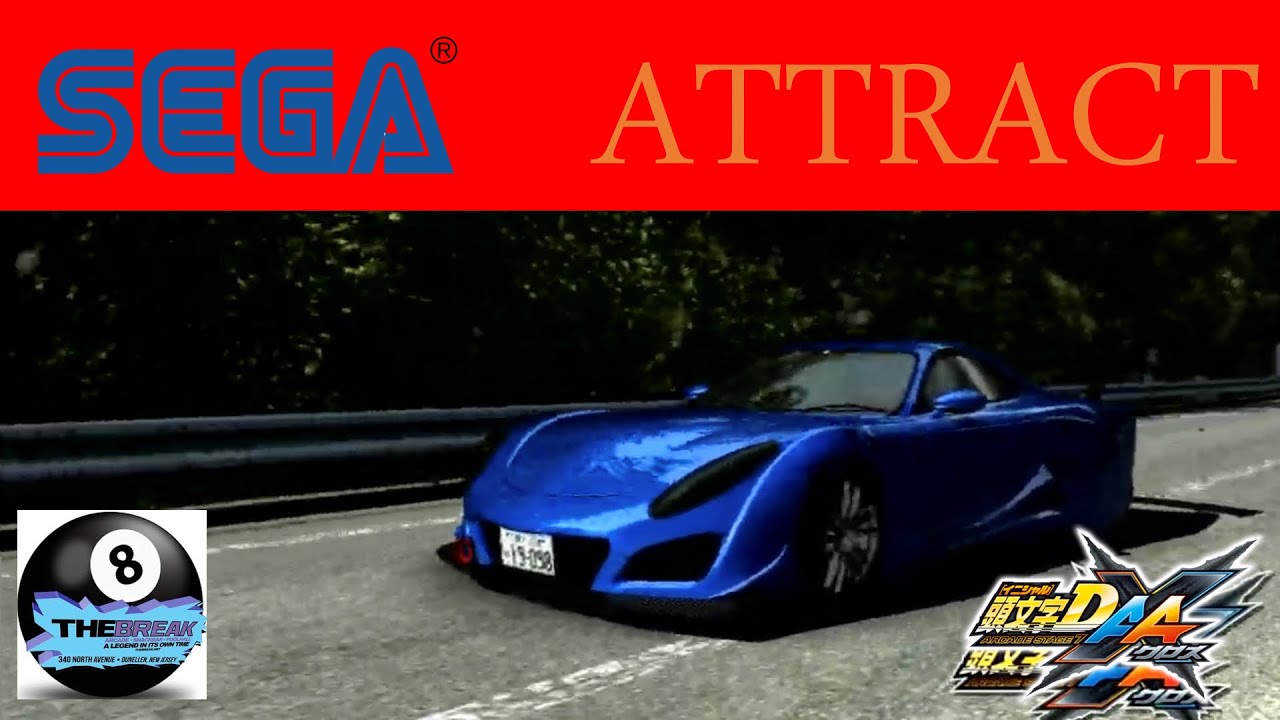 Initial D Arcade Stage 7 AAX - Attract Mode - YouTube