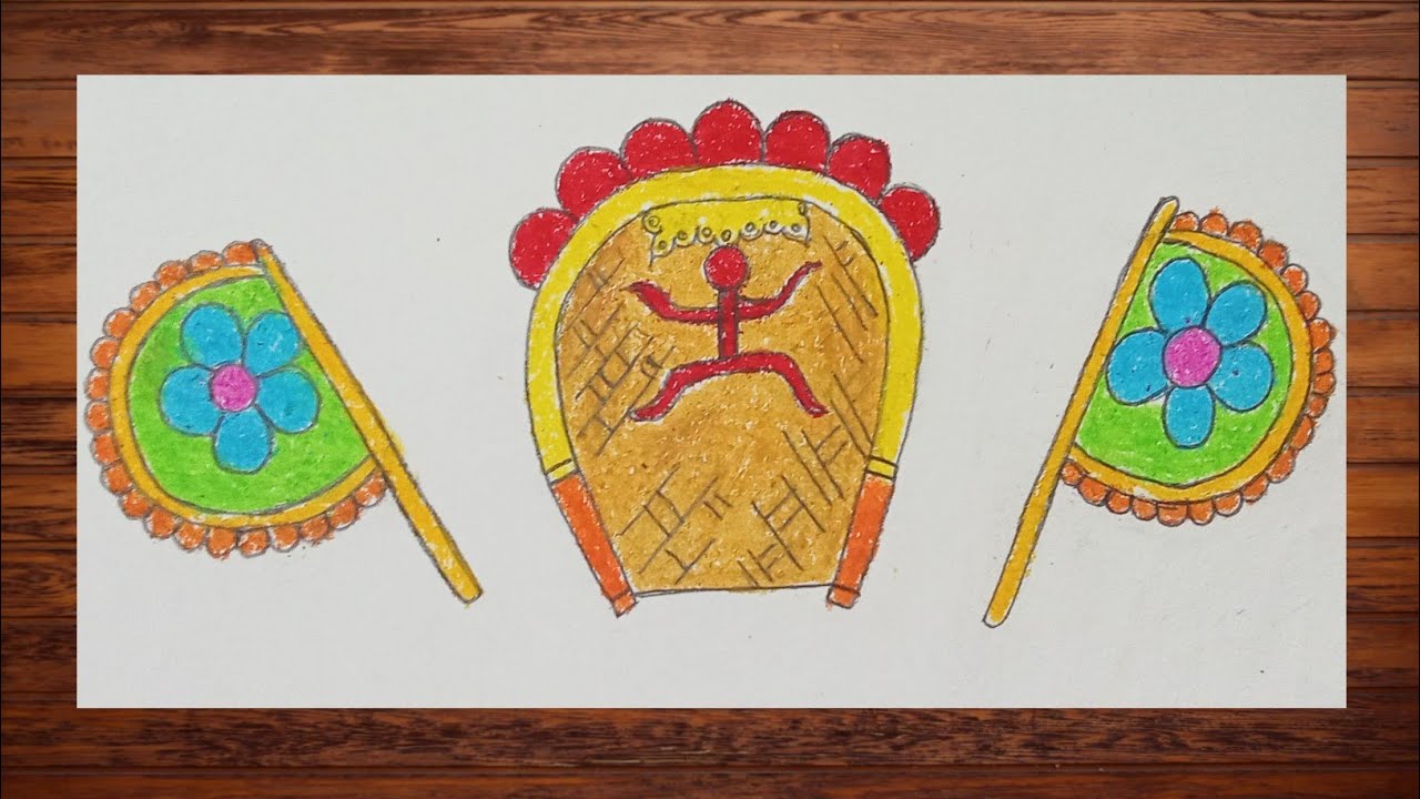 How To Draw Bengali NewYear's Drawing||PohelaBaisakh Drawing Very Easy ...
