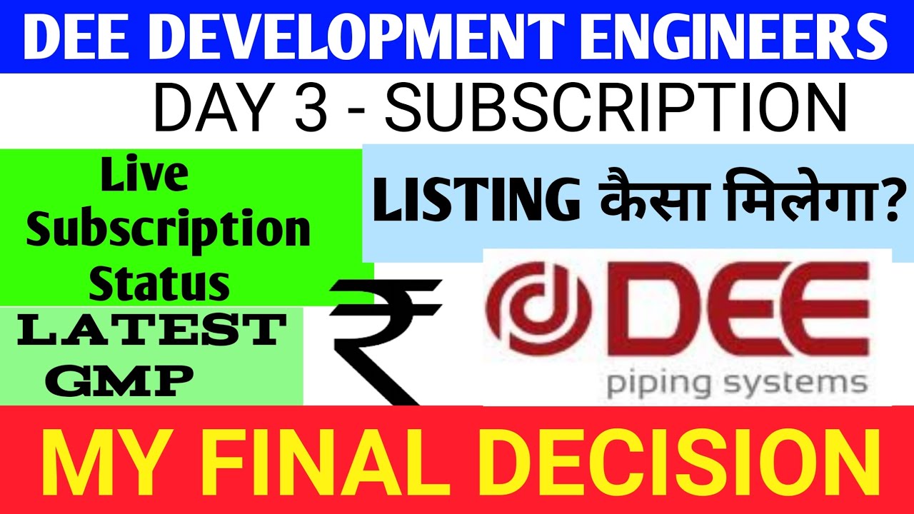 Dee Development Ipo 🔴Dee Development Engineers Limited Ipo🔴Dee ...