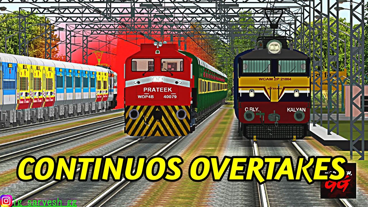 🔴CONTINUOS OVERTAKES OF BSL- WARDHA PASSANGER AT BISVA BRIDGE !!! 😱 ...