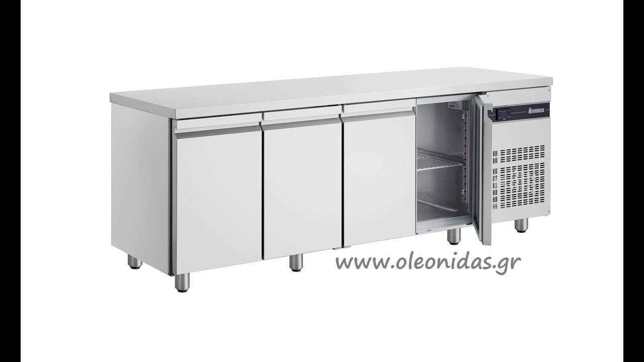 Ψυγείο Πάγκος Συντήρηση 4 Πόρτες GN 224x70x87 cm - 4 Door Refrigerated ...