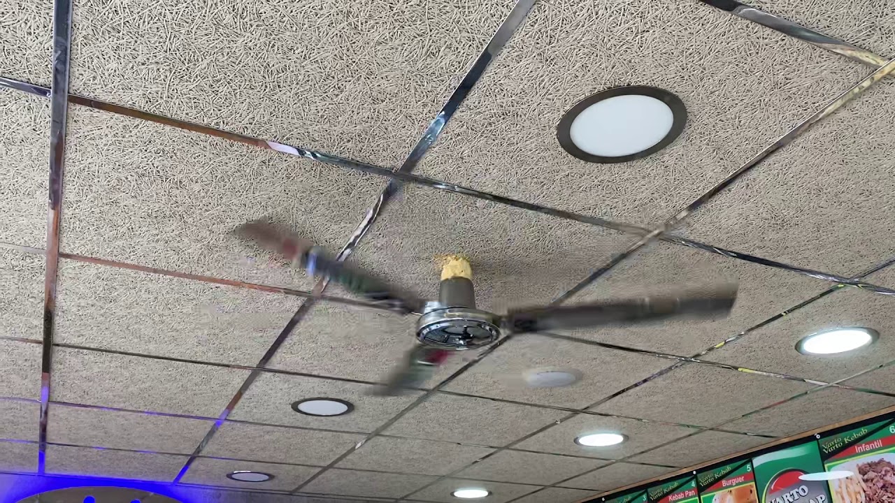 Industrial ceiling fans in varto kebab, Torrevieja - YouTube