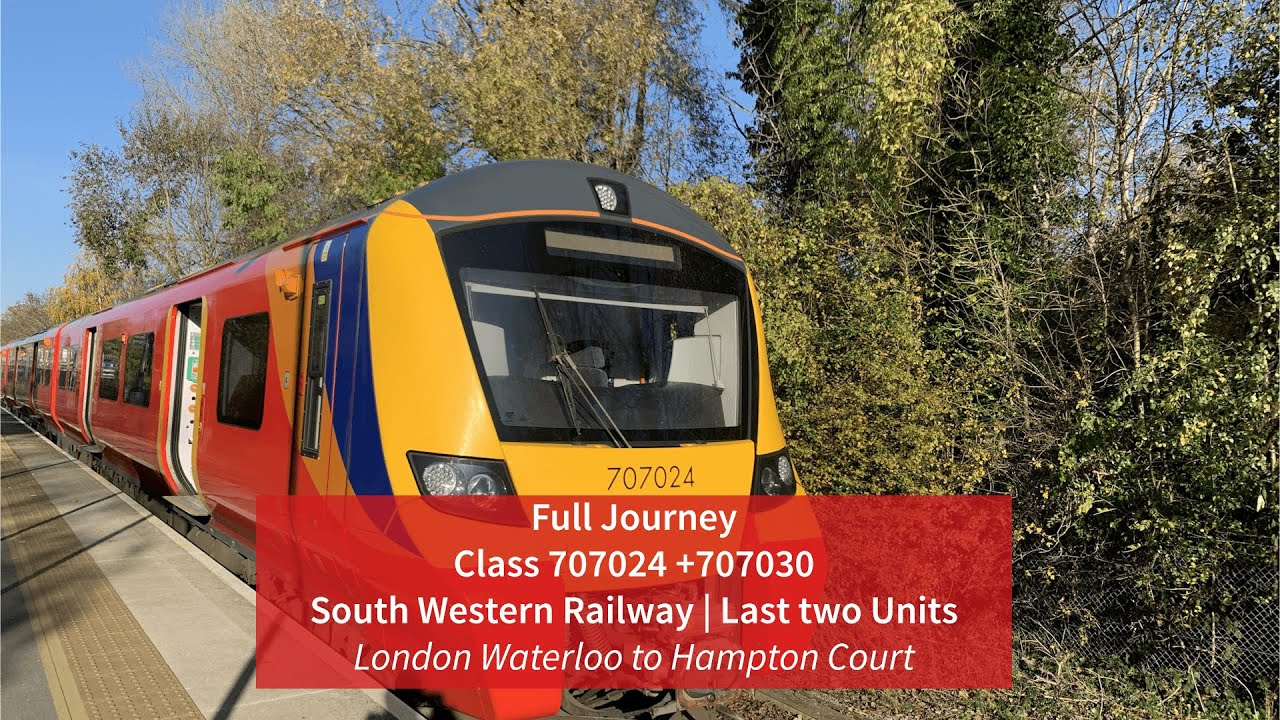 Full Journey | Class 707024 + 707030 - London Waterloo to Hampton Court ...