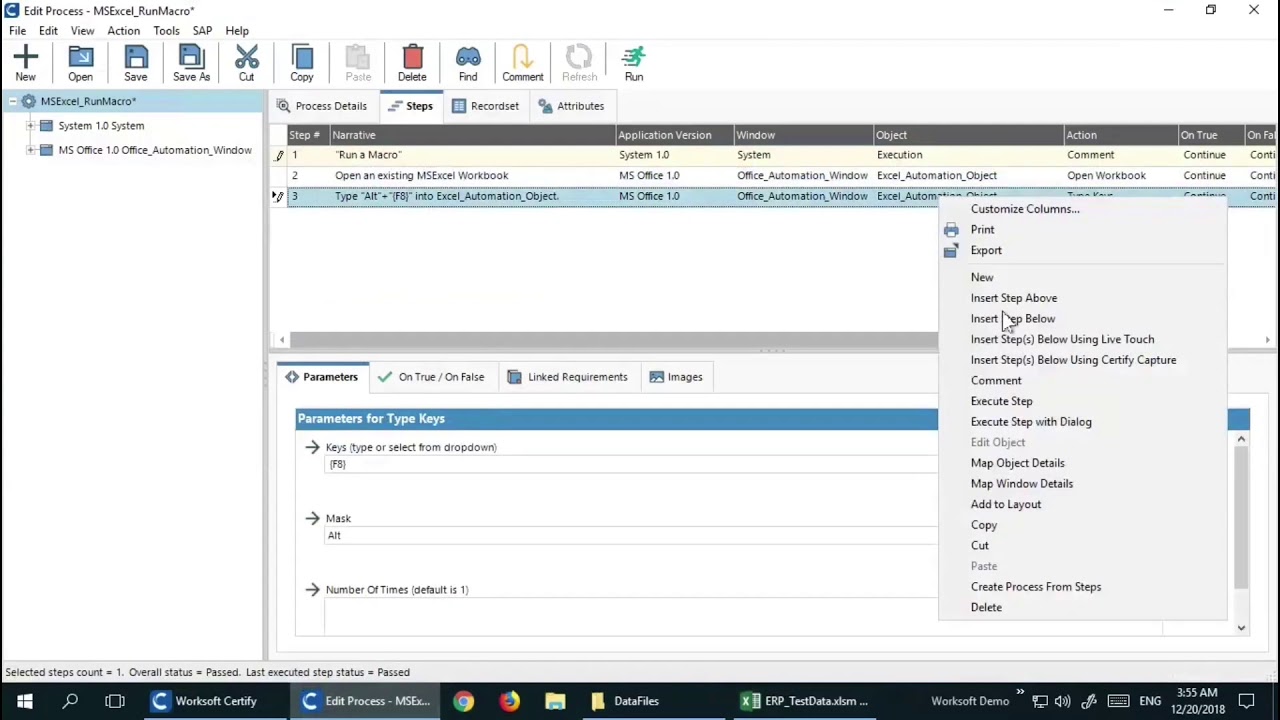 Rpa By Executing Excel Macros From Worksoft Certify Youtube