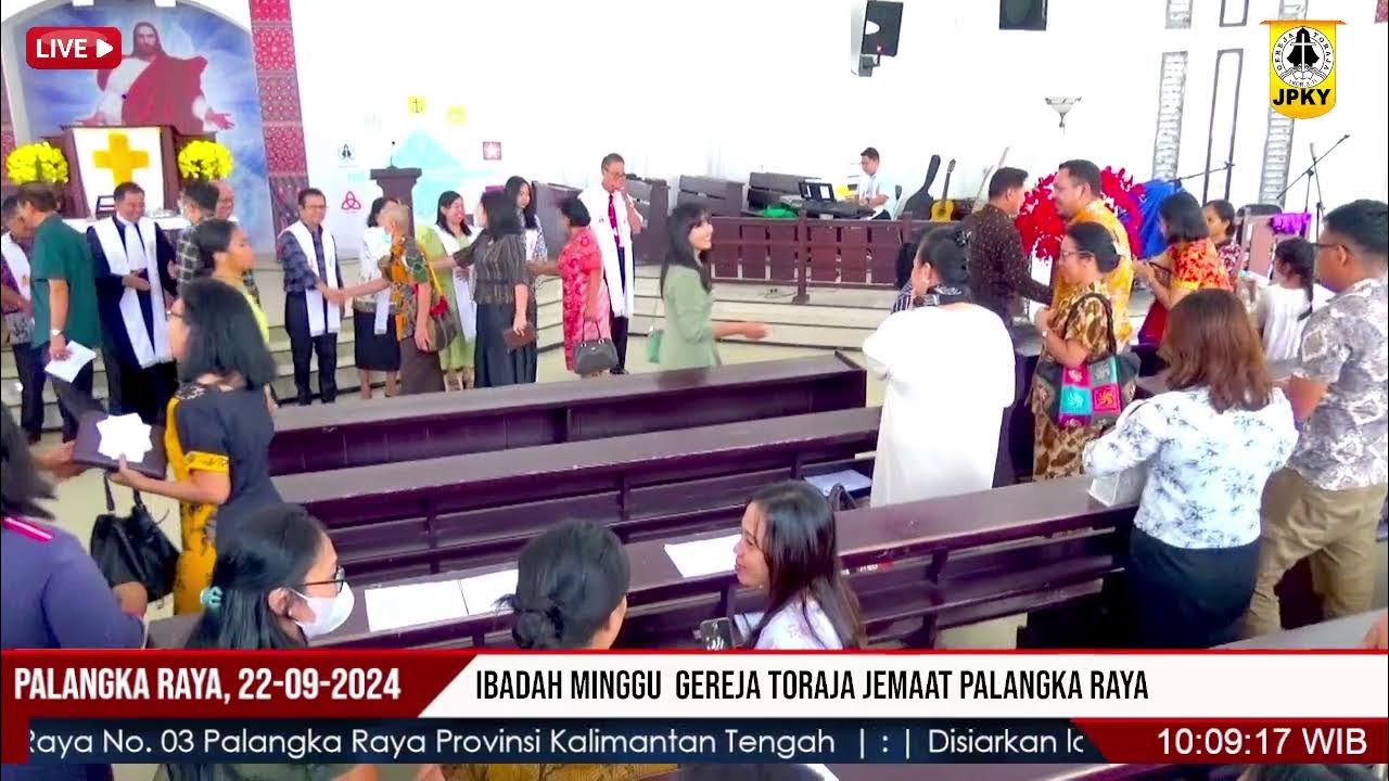 Ibadah Minggu Gereja Toraja Jemaat Palangka Raya | 22 September 2024 - YouTube
