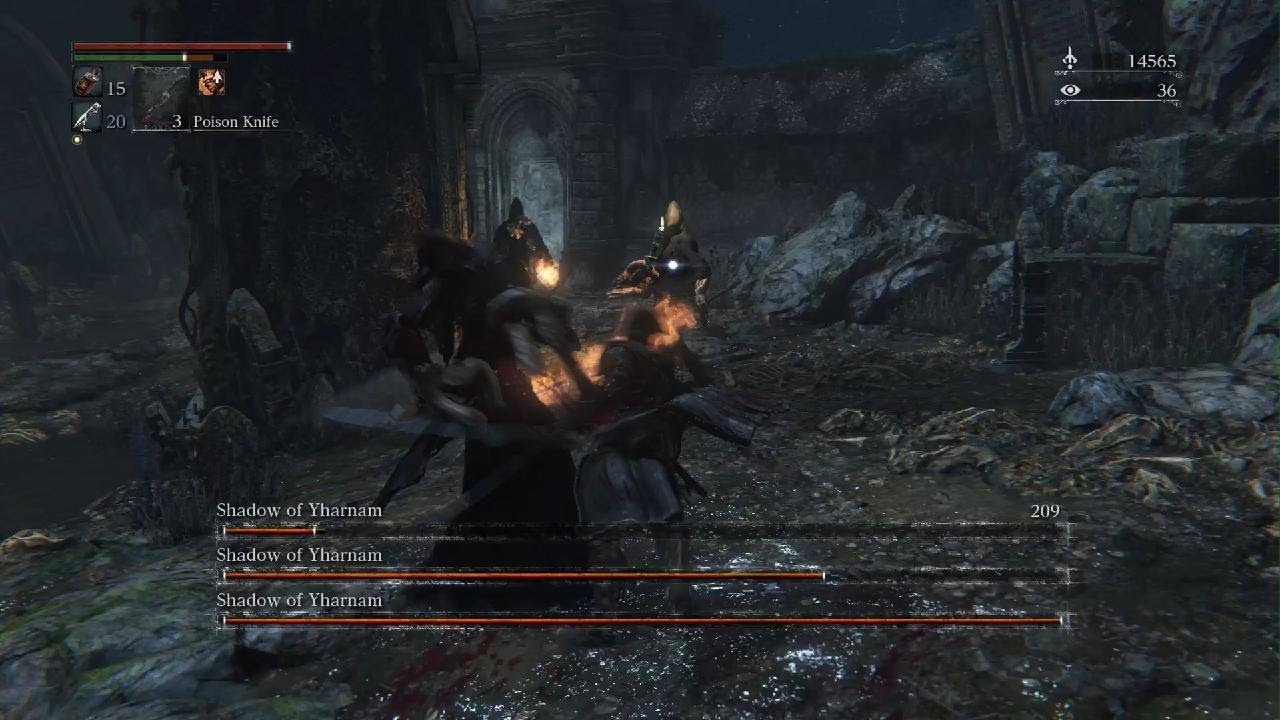 Bloodborne: Shadows of Yarnham boss fight - YouTube