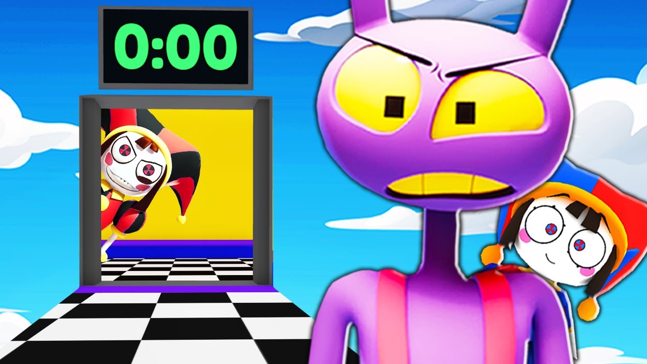 THE AMAZING DIGITAL CIRCUS JAX Rescues POMNI From The Evil Elevator Ride! - YouTube