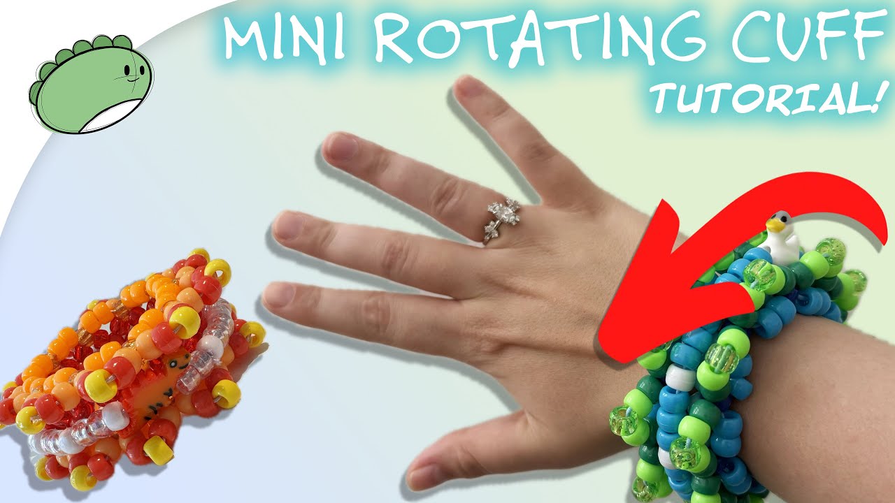 Mini Rotating Kandi Cuff Tutorial! - YouTube