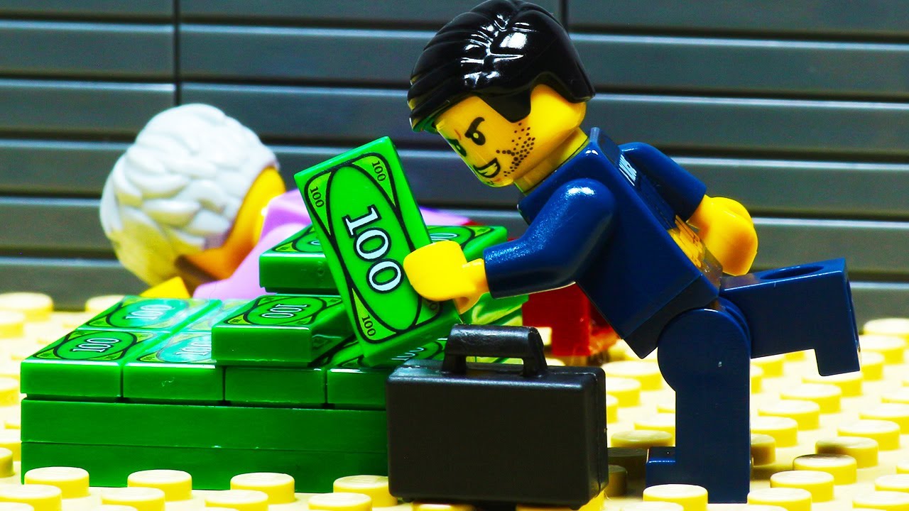 Lego Fake Police Robbers Bank Robbery - YouTube
