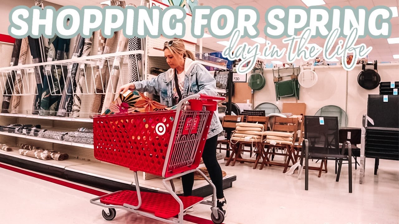 SHOPPING FOR SPRING THINGS| DAY IN THE LIFE| Tres Chic Mama - YouTube