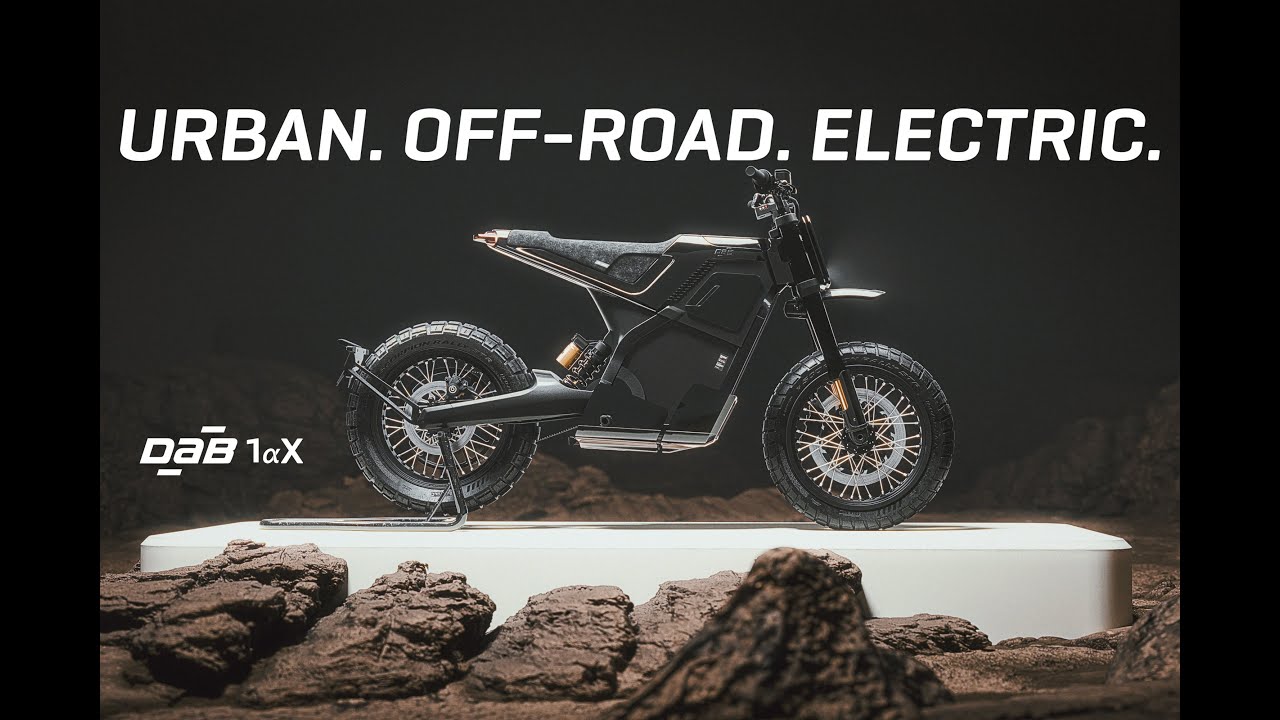 DAB 1αX – Electric Motorcycle with Off-Road attitude - YouTube