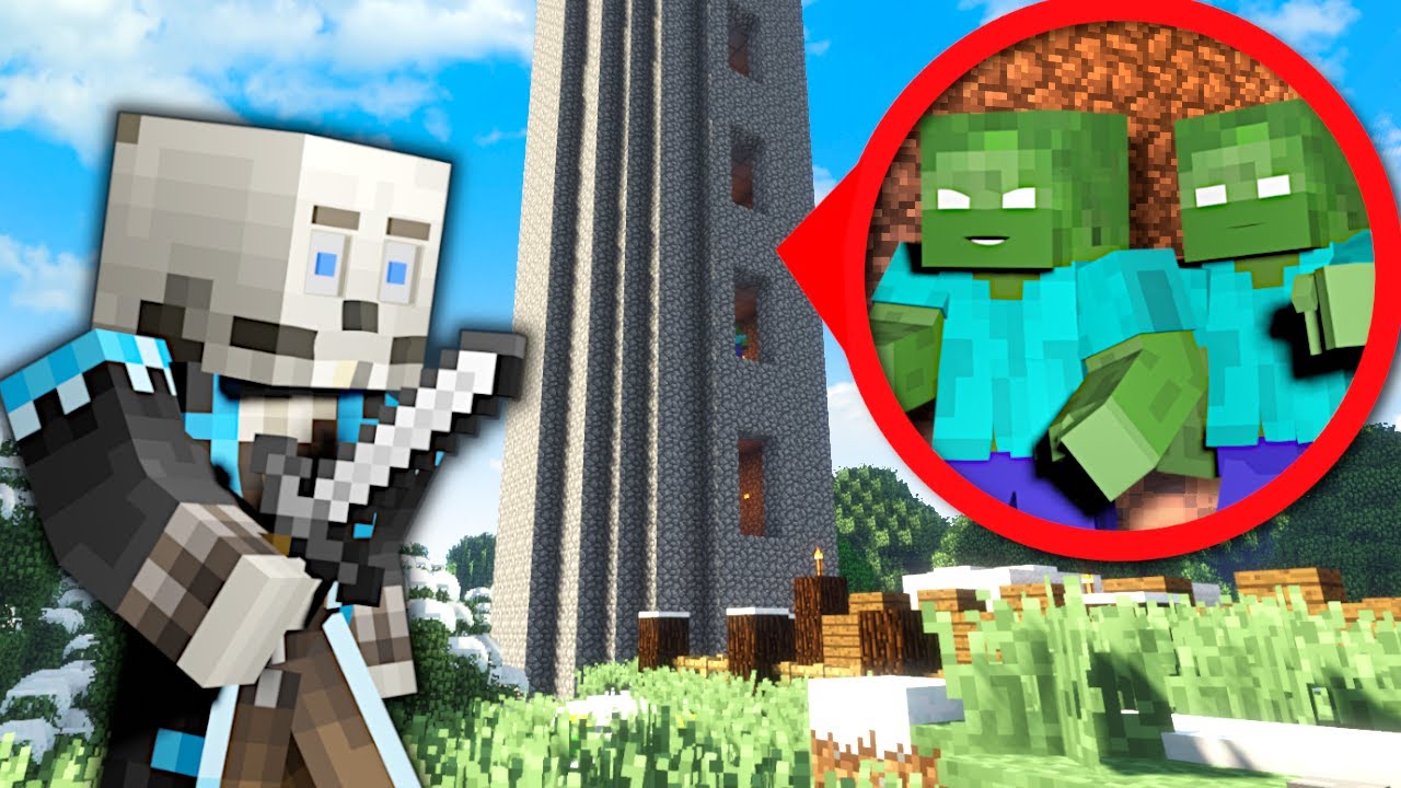 We Found a Tower Filled with ZOMBIES! (Minecraft RLCraft) - YouTube