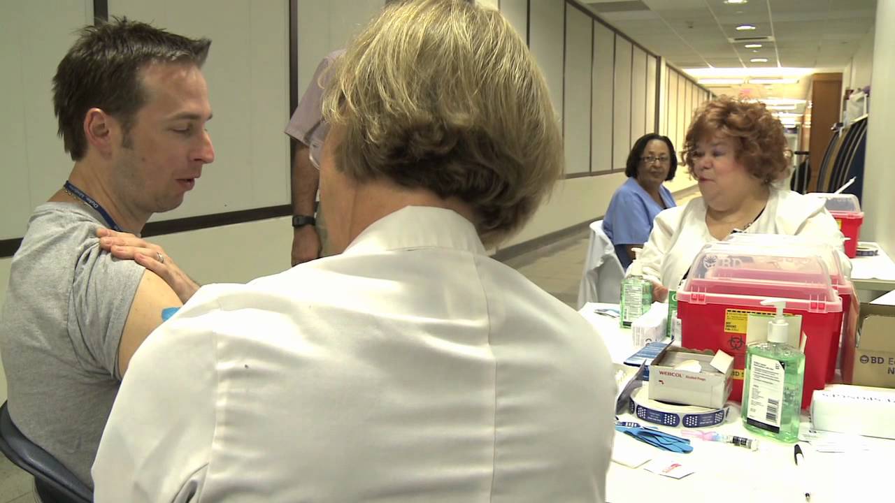 Thousands vaccinated during Duke Medicine's Flu Blitz event - YouTube