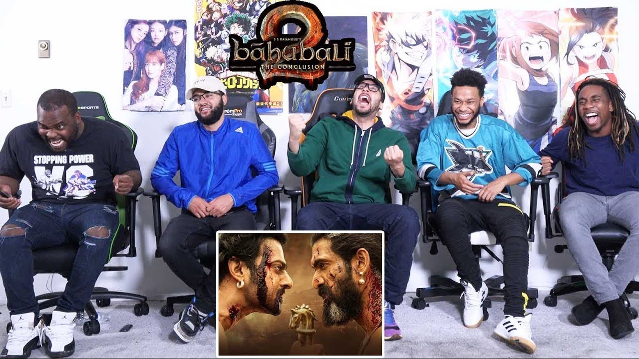 Bahubali 2 Final Fight Scene Reaction - YouTube