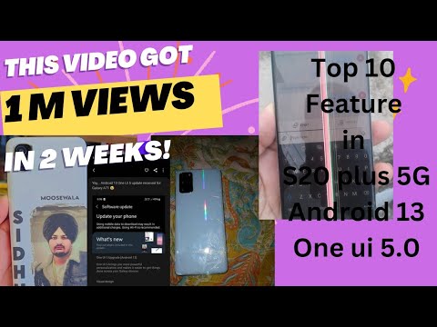 Samsung s20 plus 5G New feature After Android 13 update & one ui 5👍 ...
