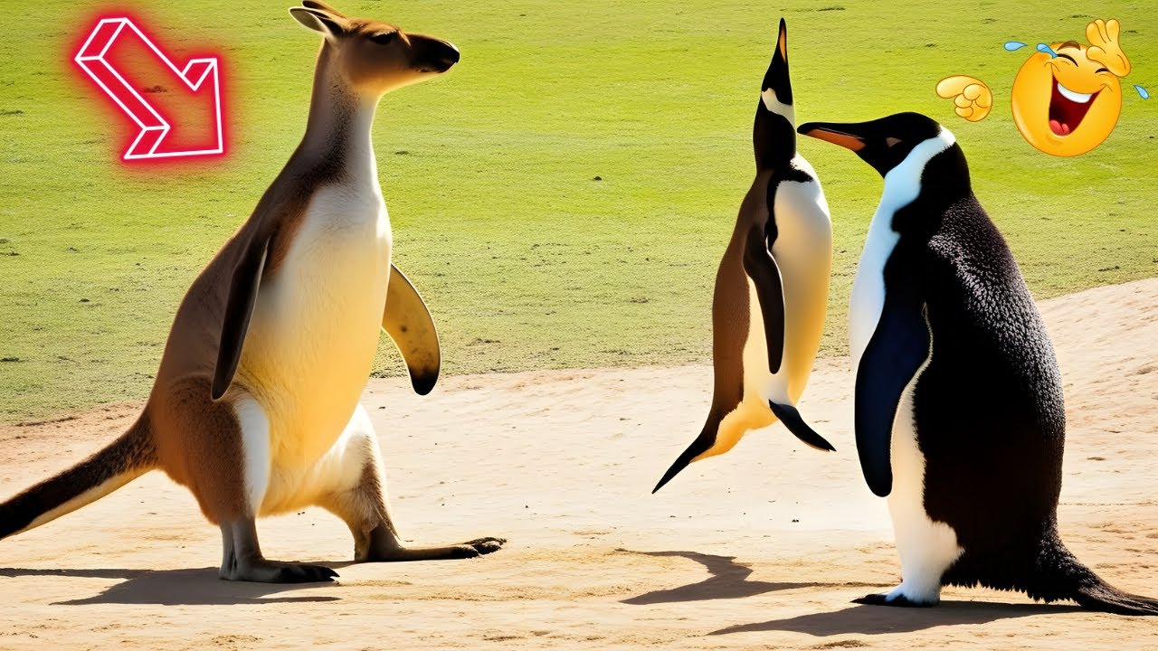 The Incredible Impact of Kangaroo vs Penguin - YouTube